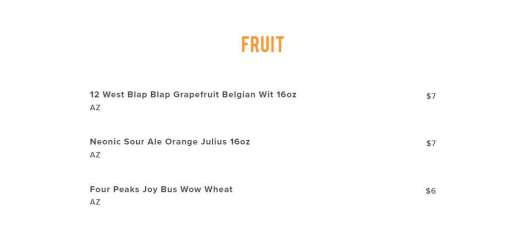 Menu for Pitch - Omaha, NE | Sirved