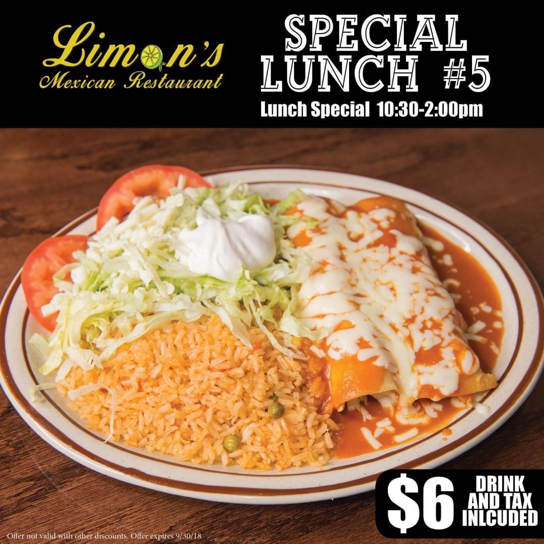 Limon's Mexican Restaurant Crossville menu in Crossville, Alabama, USA