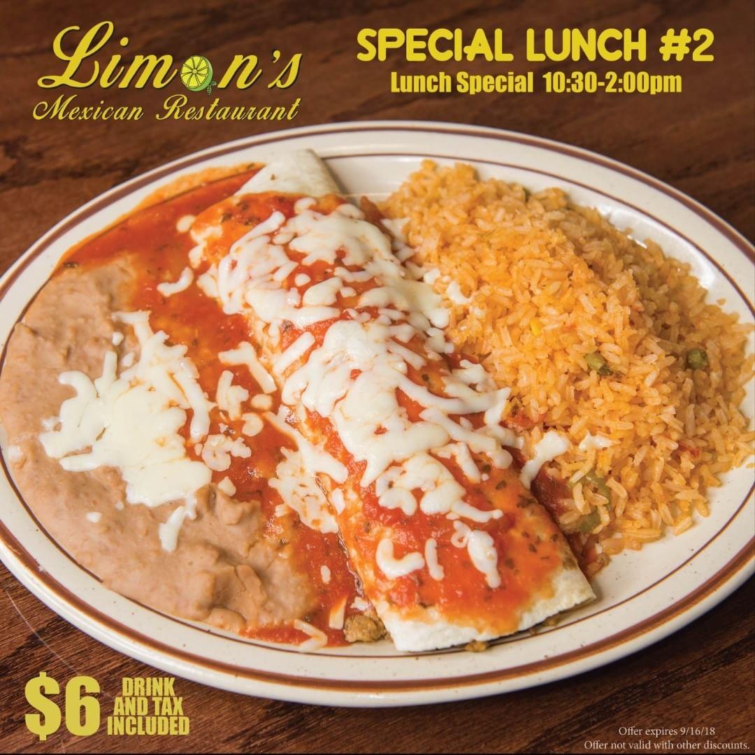 Limon's Mexican Restaurant Crossville menu in Crossville, Alabama, USA