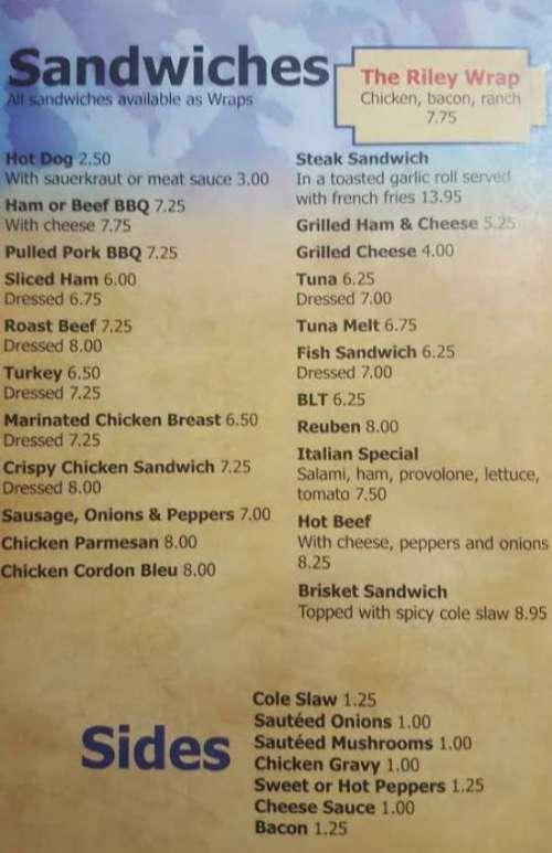 Elbow Room menu in Elmira, New York, USA