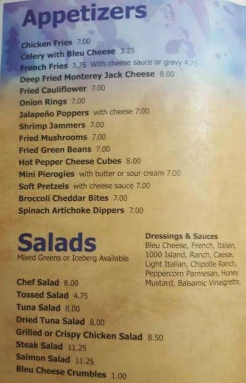Elbow Room menu in Elmira, New York, USA