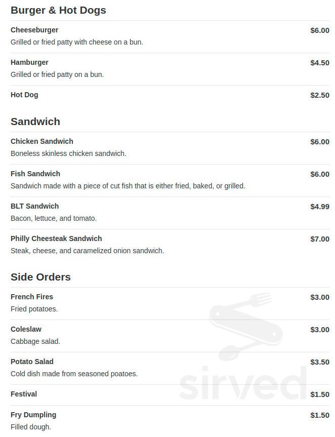 Krazy Kream menu in Bridgeport, Connecticut, USA