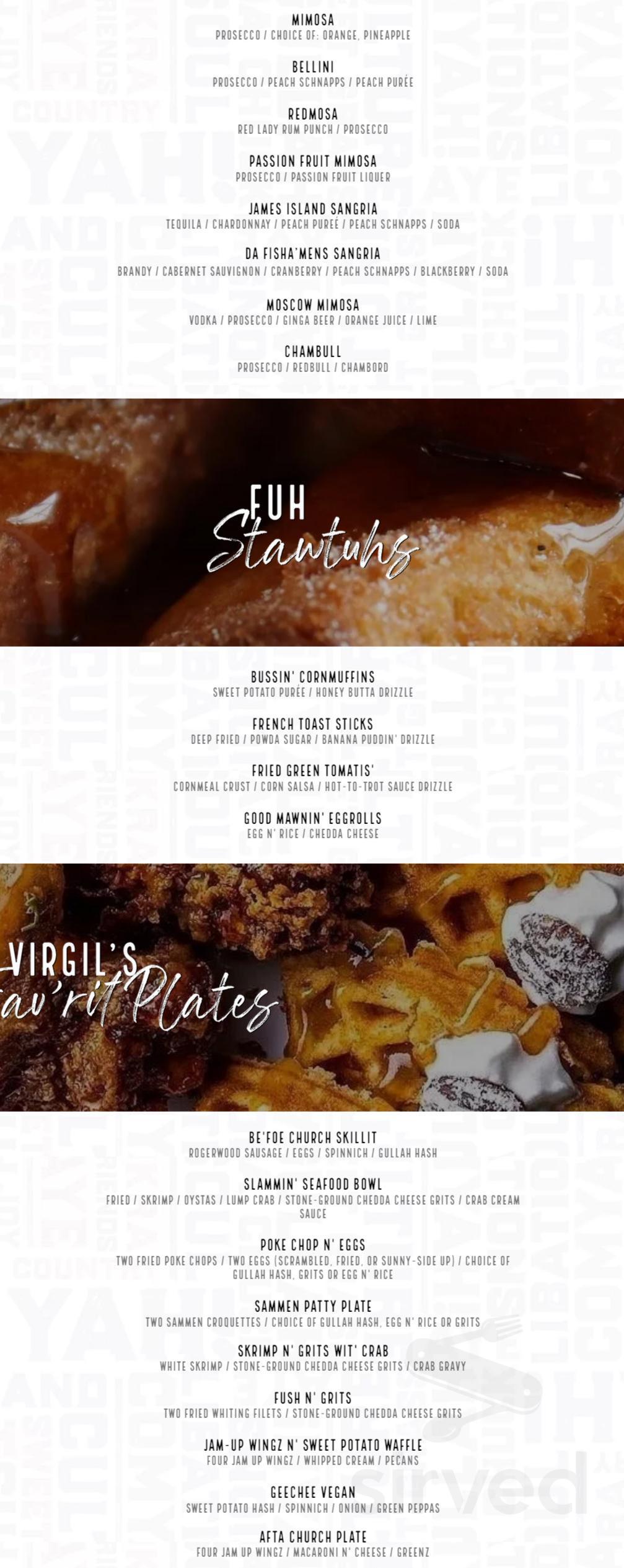 Virgil's Gullah Kitchen & Bar menus in College Park, Georgia, United States