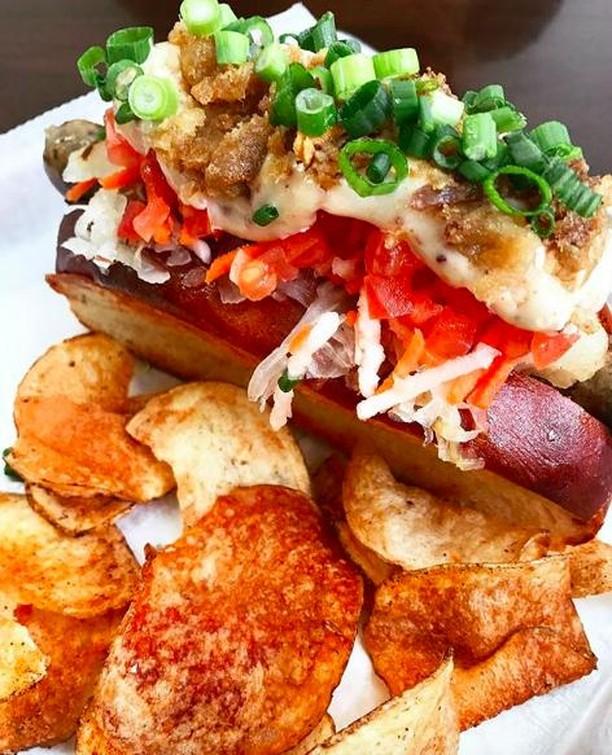 Destination Dogs menu in New Brunswick, New Jersey, USA