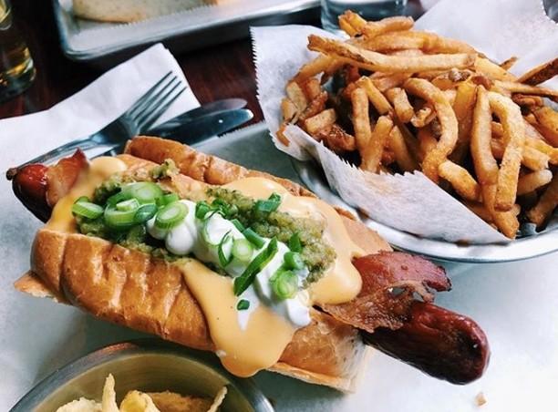 Destination Dogs menu in New Brunswick, New Jersey, USA