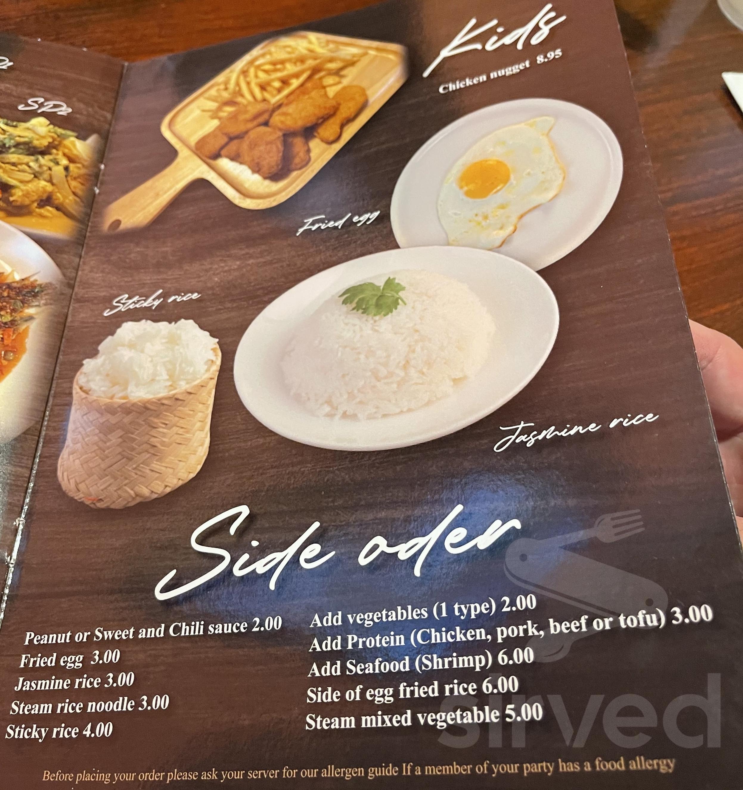 Thai Ladda Restaurant menu in Niceville, Florida, USA