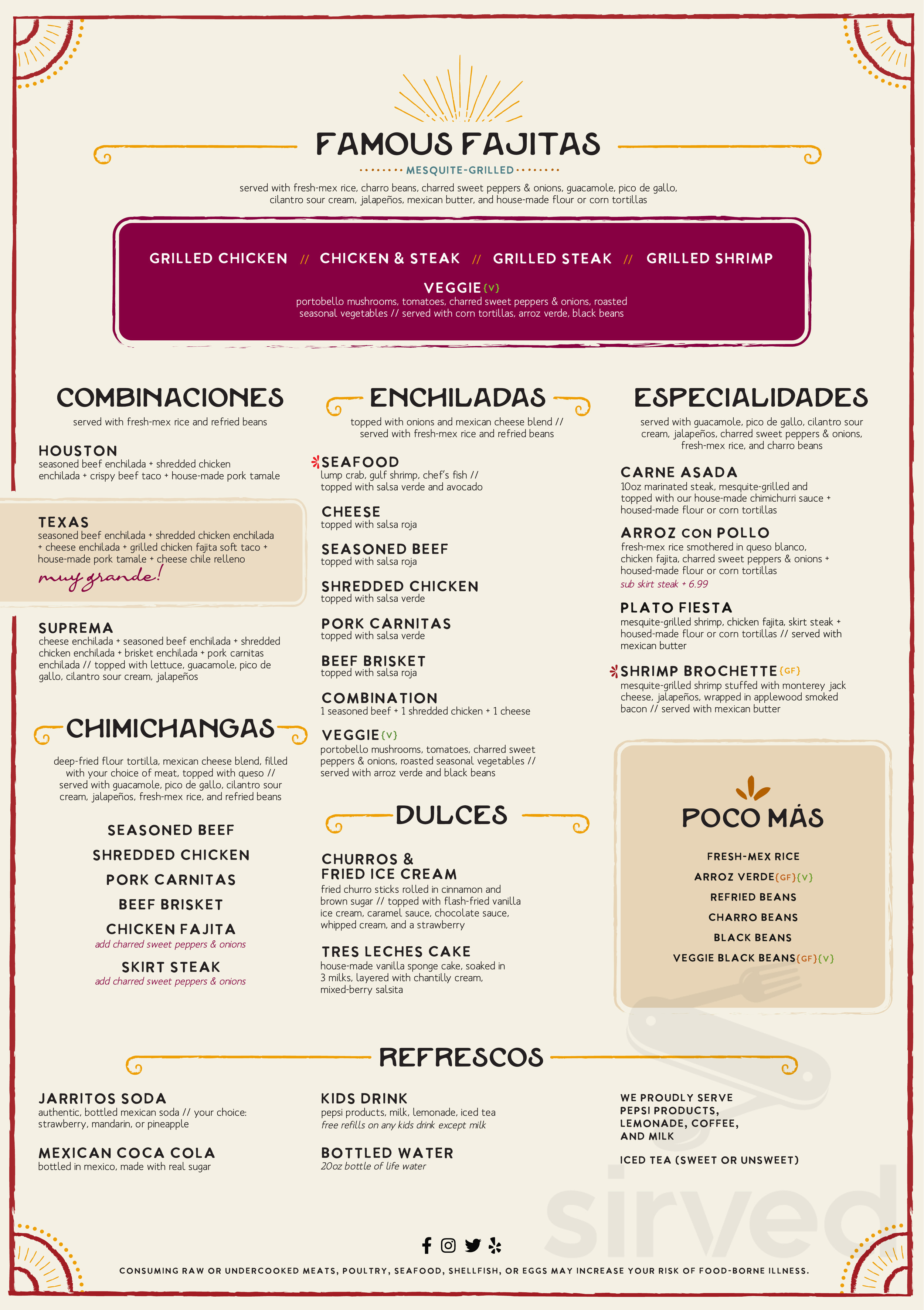 Loco Burro Fresh Mex Cantina menu in Gatlinburg, Tennessee, USA