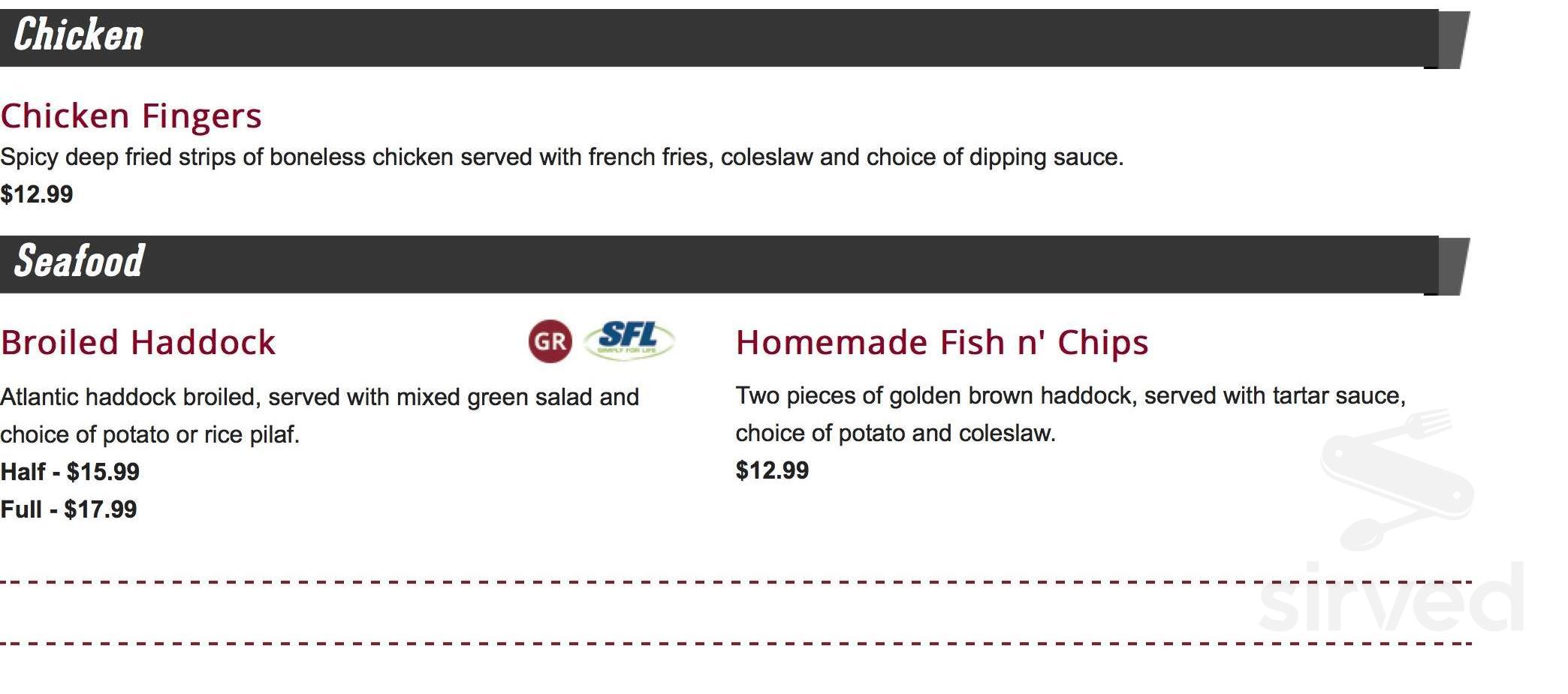 Vito's menus in Rothesay, New Brunswick, Canada