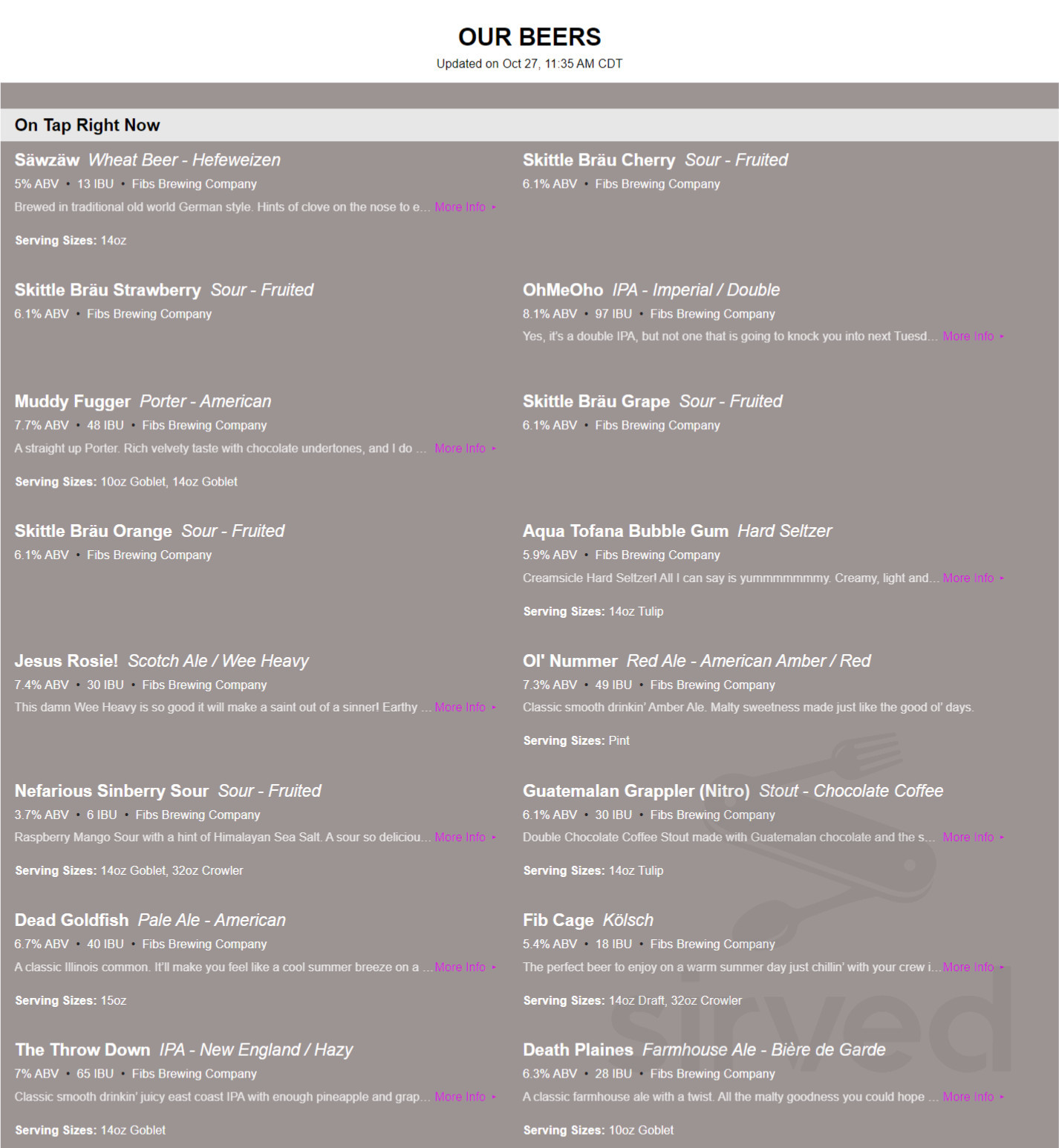 Fibs Brewing in Des Plaines, Illinois, United States