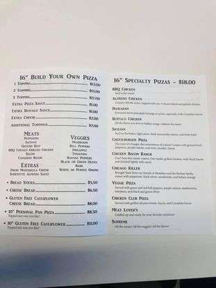 Pat's Pizza menu in Savannah, Tennessee, USA