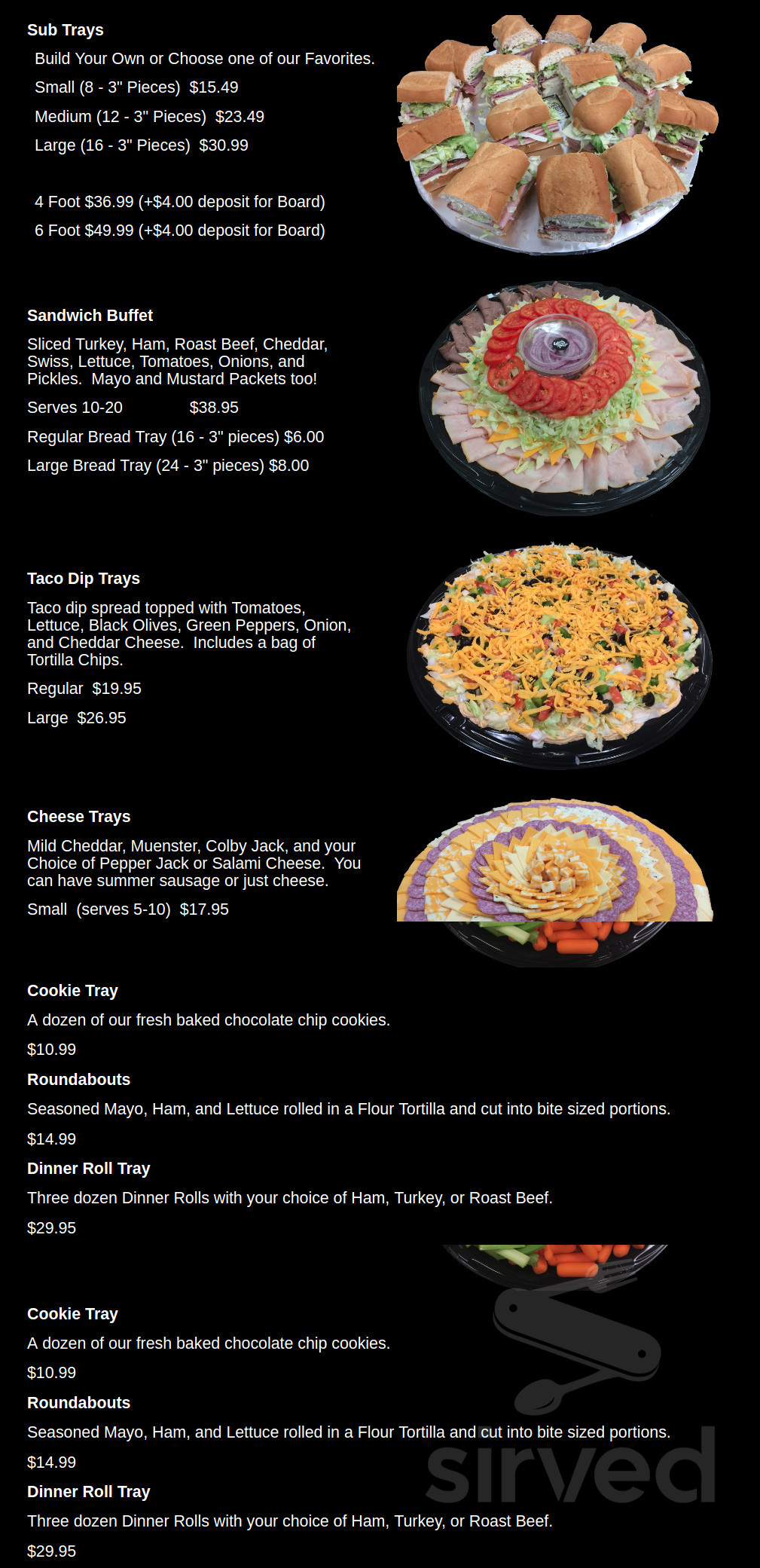 Eaton's Fresh Pizza menu in West Bend, Wisconsin, USA