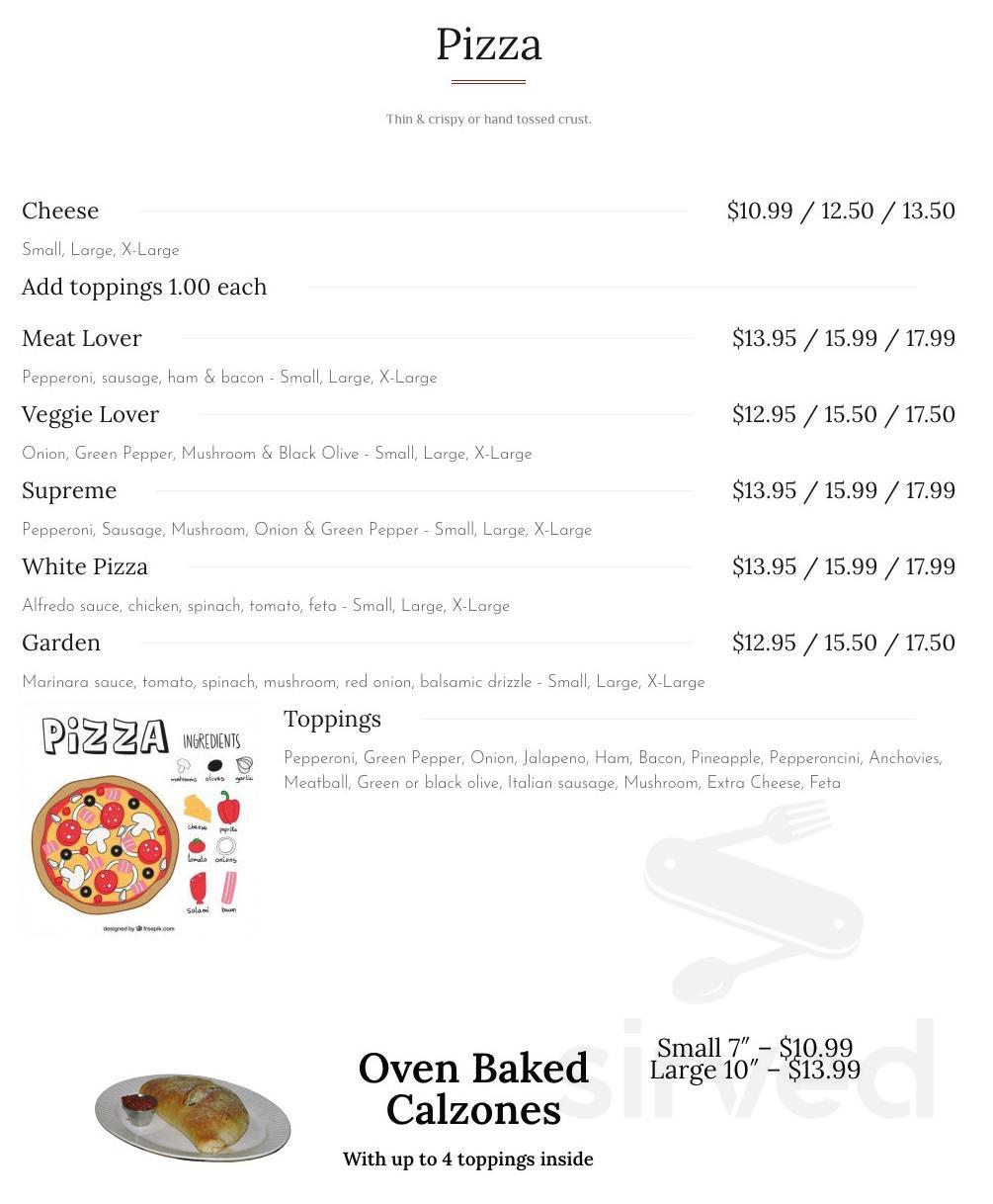 Petrella's Italian Cafe menus in Pensacola, Florida, United States