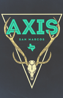 Axis menu in San Marcos, Texas, USA