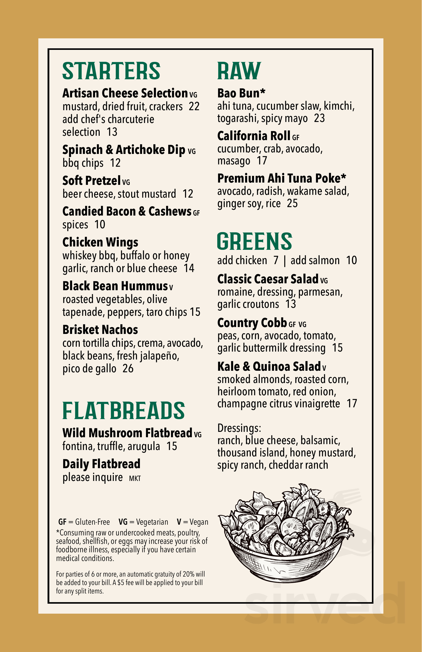 Menu for The Yellow Pony Pub and Garden in Ocala, FL | Sirved