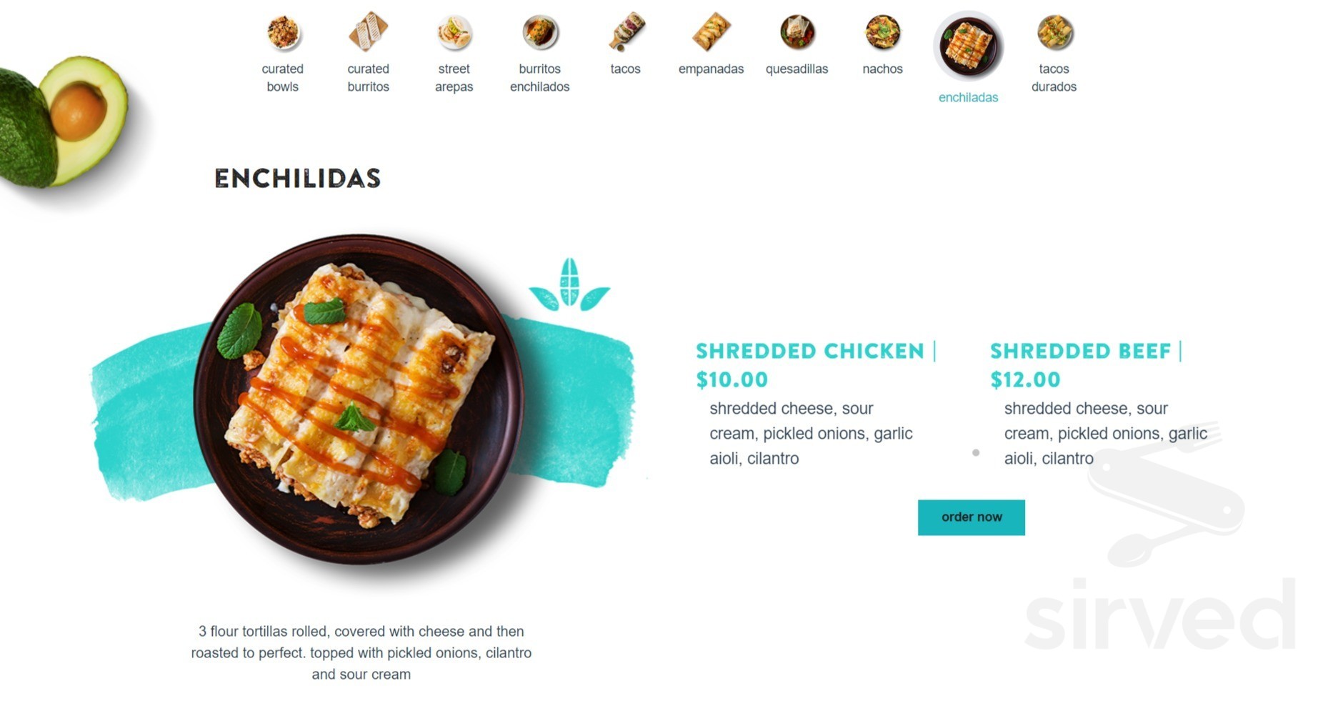 maizal latin american street food menu in Arlington, Virginia, USA