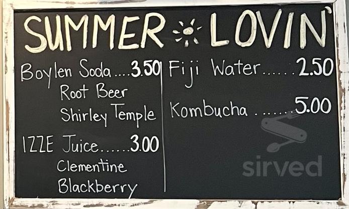 1819 Coffee menu in Thompson's Station, Tennessee, USA