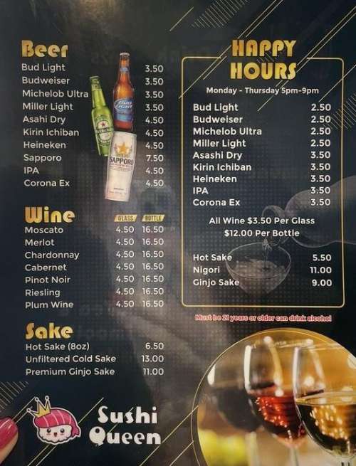 Sushi Queen menu in Sterling, Virginia, USA