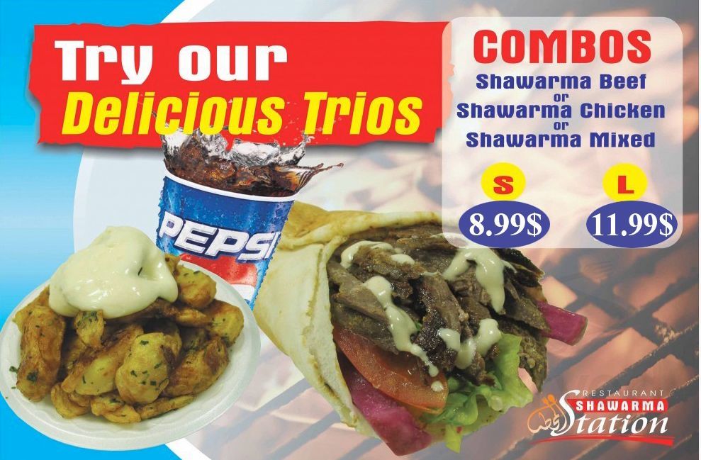 Shawarma Station menu in Calgary, Alberta, Canada