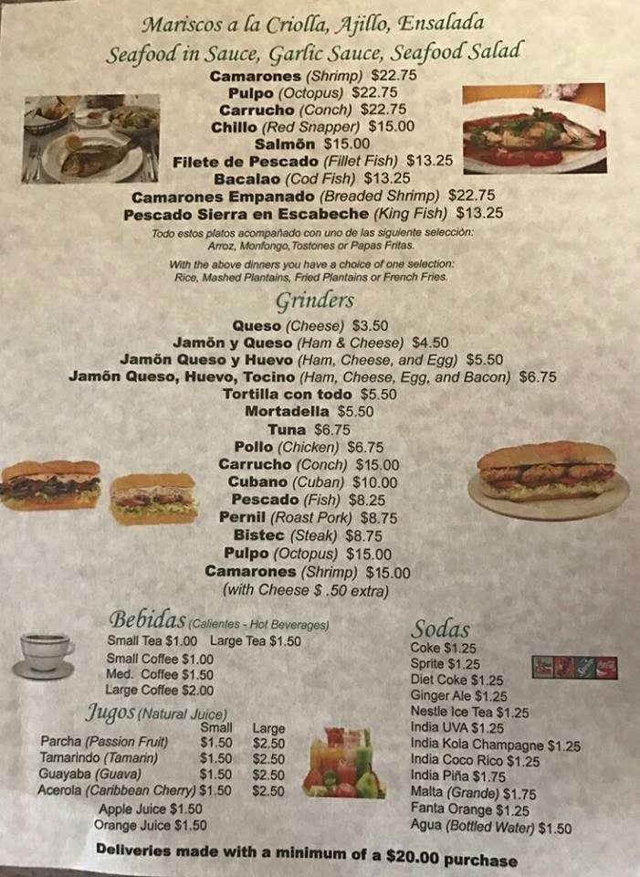 Aqui Me Quedo Restaurant II menus in Hartford, Connecticut, United States