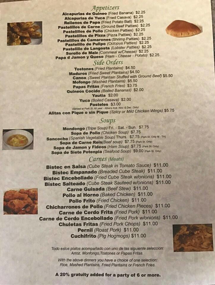 Aqui Me Quedo Restaurant II menus in Hartford, Connecticut, United States