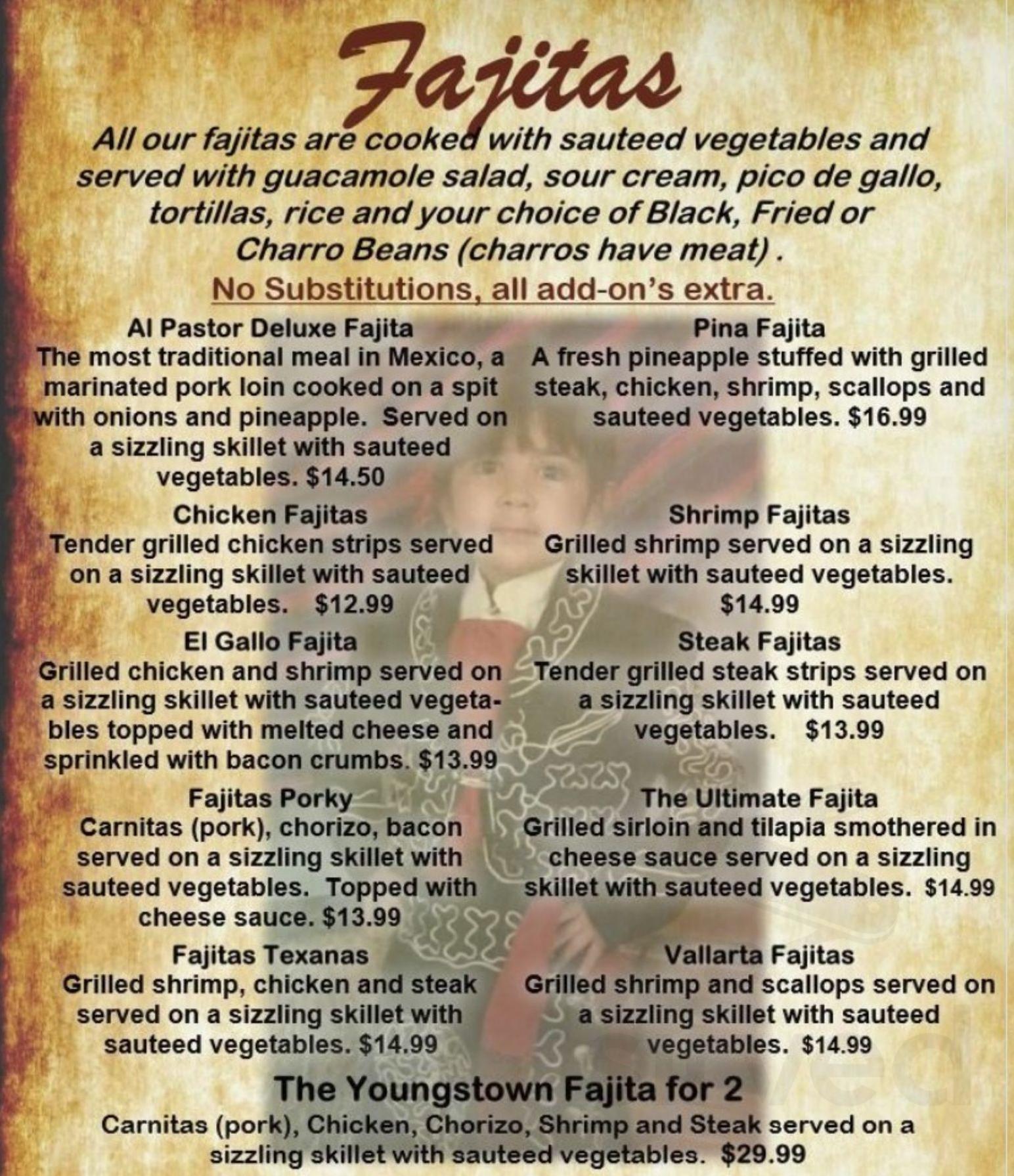Los Gallos Mexican Restaurant menus in Boardman, Ohio, United States