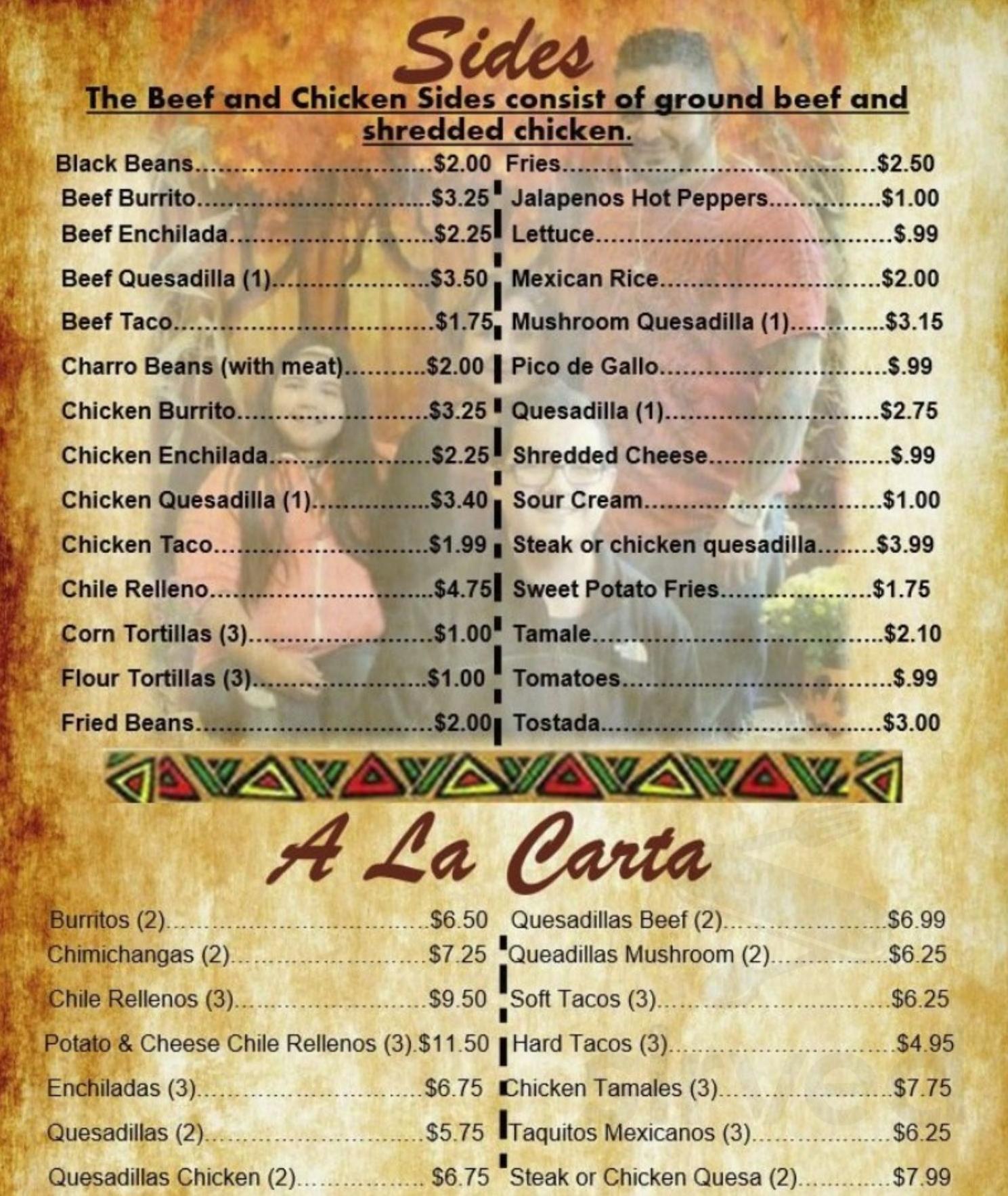 Los Gallos Mexican Restaurant menus in Boardman, Ohio, United States