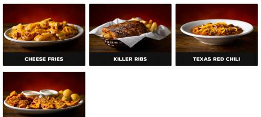 Menu for Texas Roadhouse in Spartanburg, SC | Sirved