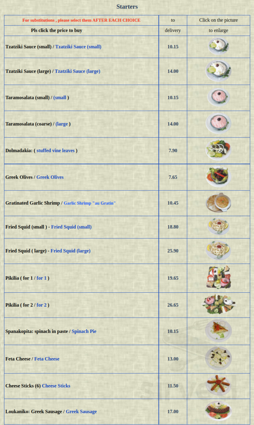 Menu - Saint-Constant QC's Restaurant Pappas Souvlaki | Sirved