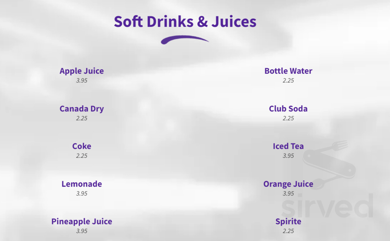 Chillz Lounge menus in Barrie, Ontario, Canada