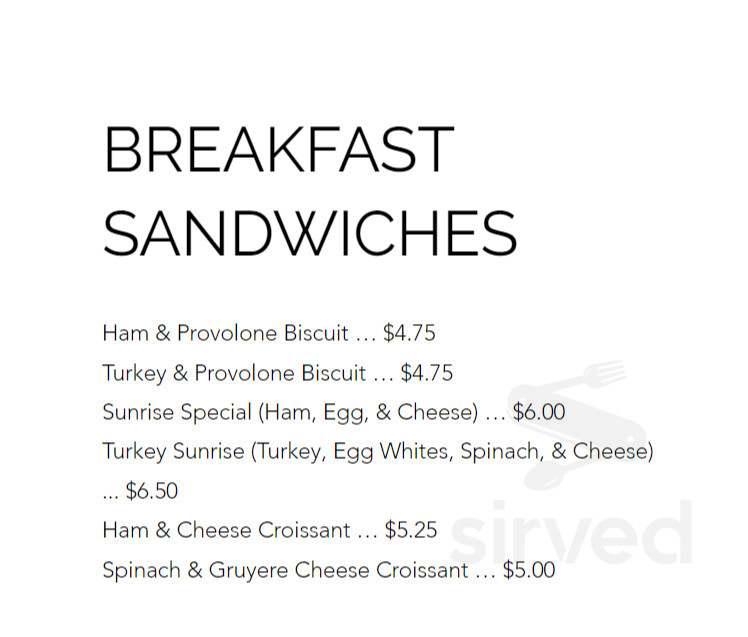 Menu - Delray Beach FL's The French Bakery | Sirved