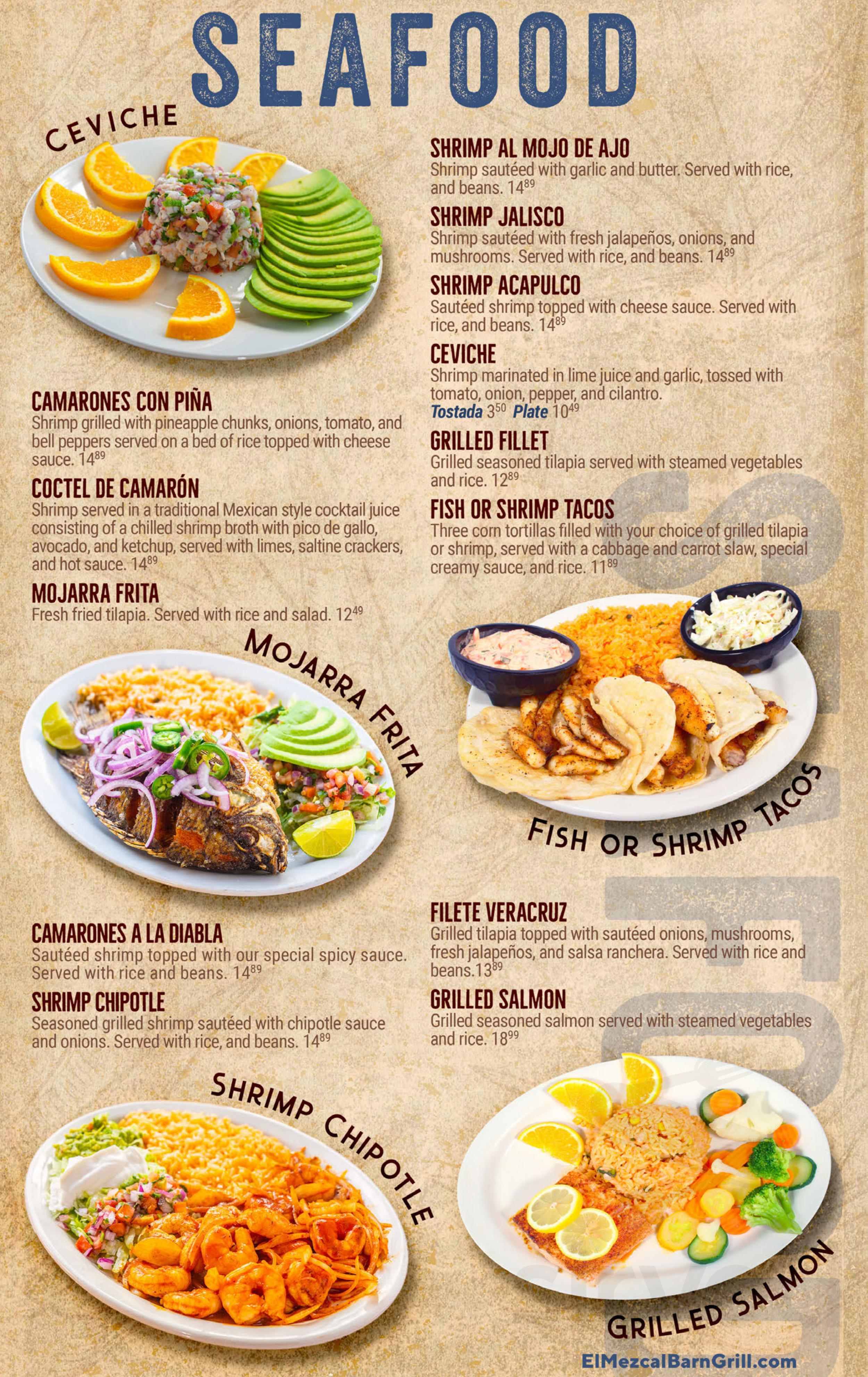 El Mezcal menus in Little Rock, Arkansas, United States