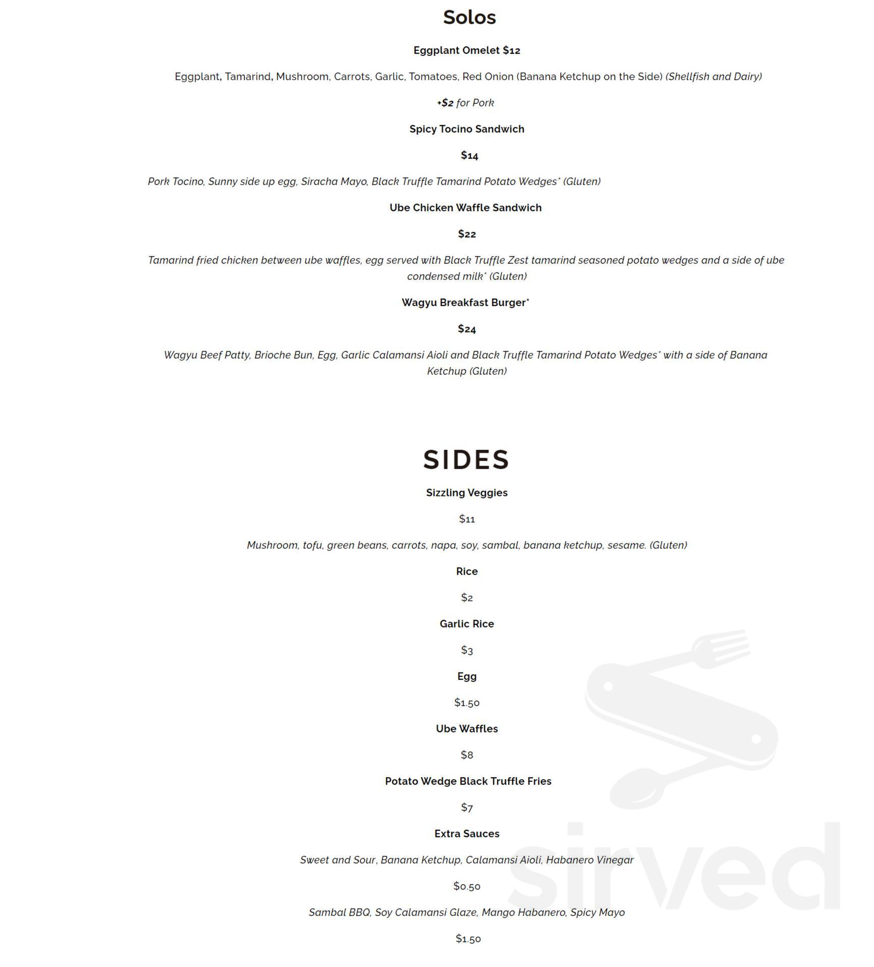 Cebu menus in Chicago, Illinois, United States