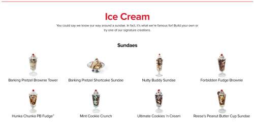 Friendly's Ice Cream Shop menu in Laramie, Wyoming, USA