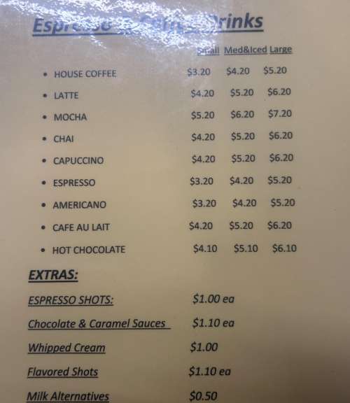 Hilo Coffee Mill menu in Mountain View, Hawaii, USA