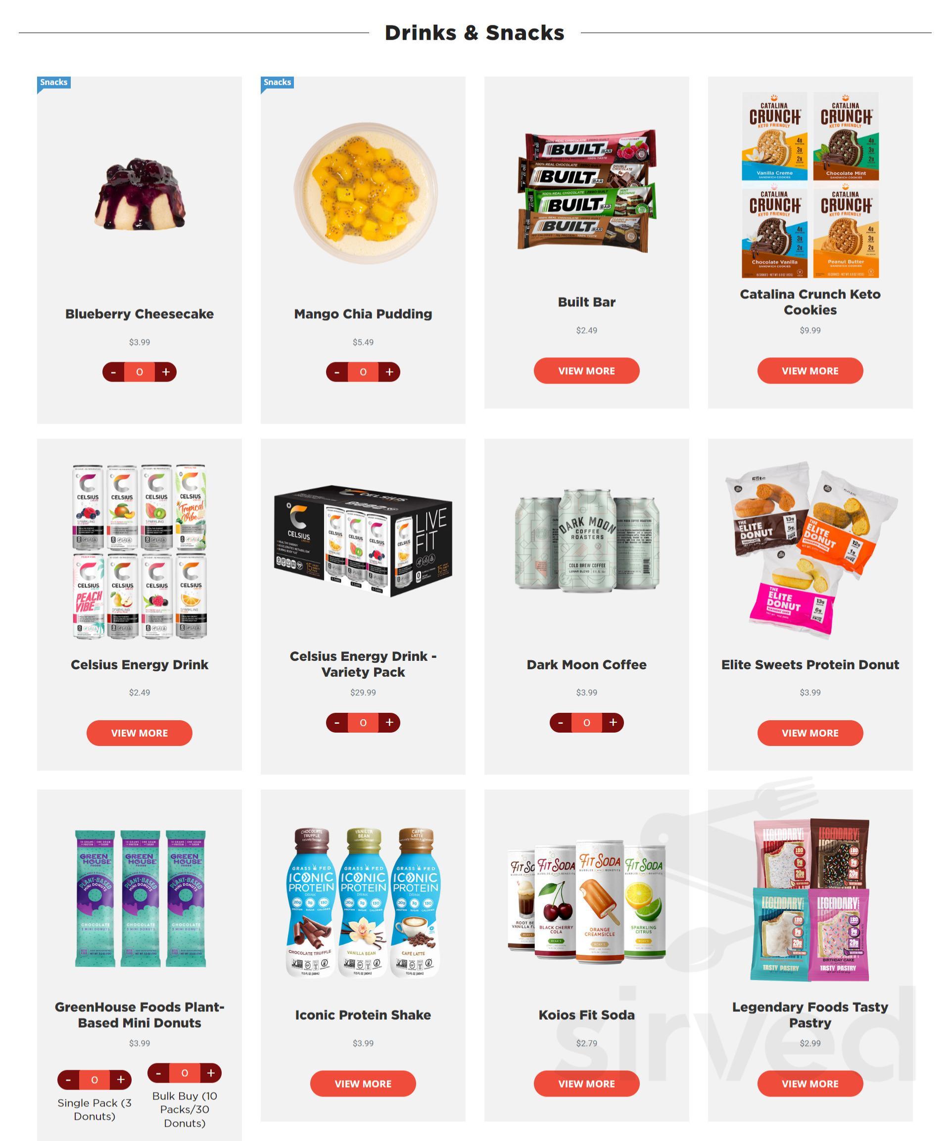 Foodie FIT Summerlin menu in Las Vegas, Nevada, USA