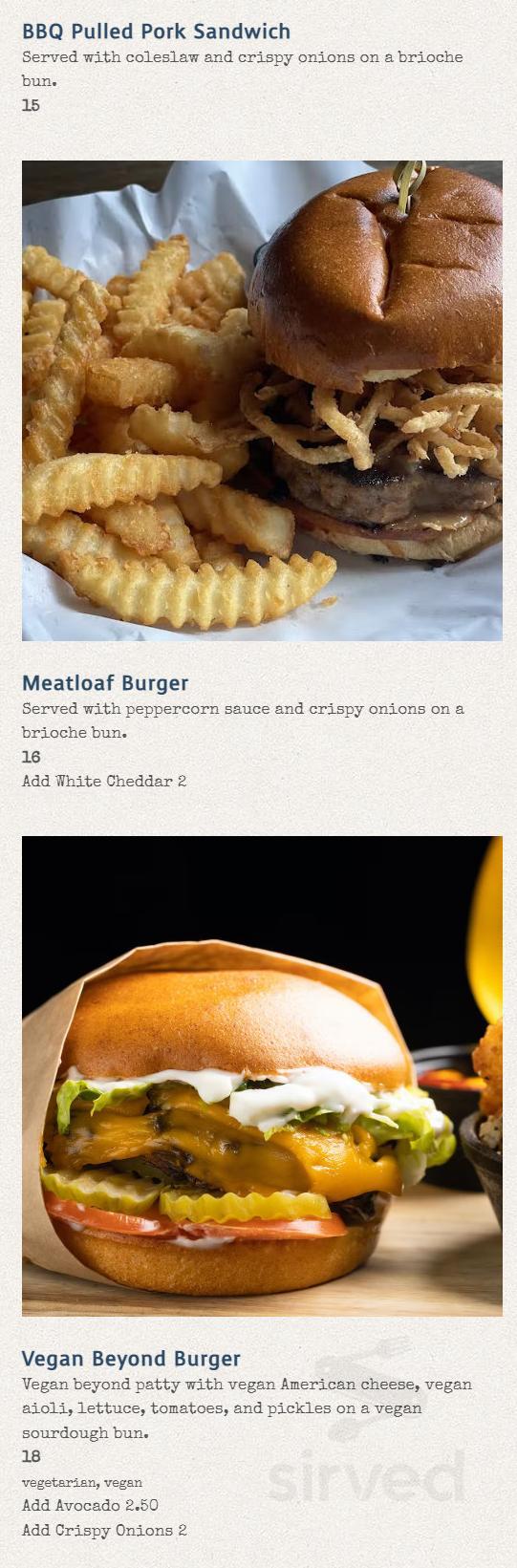 Menu - Queens NY's Rivercrest | Sirved