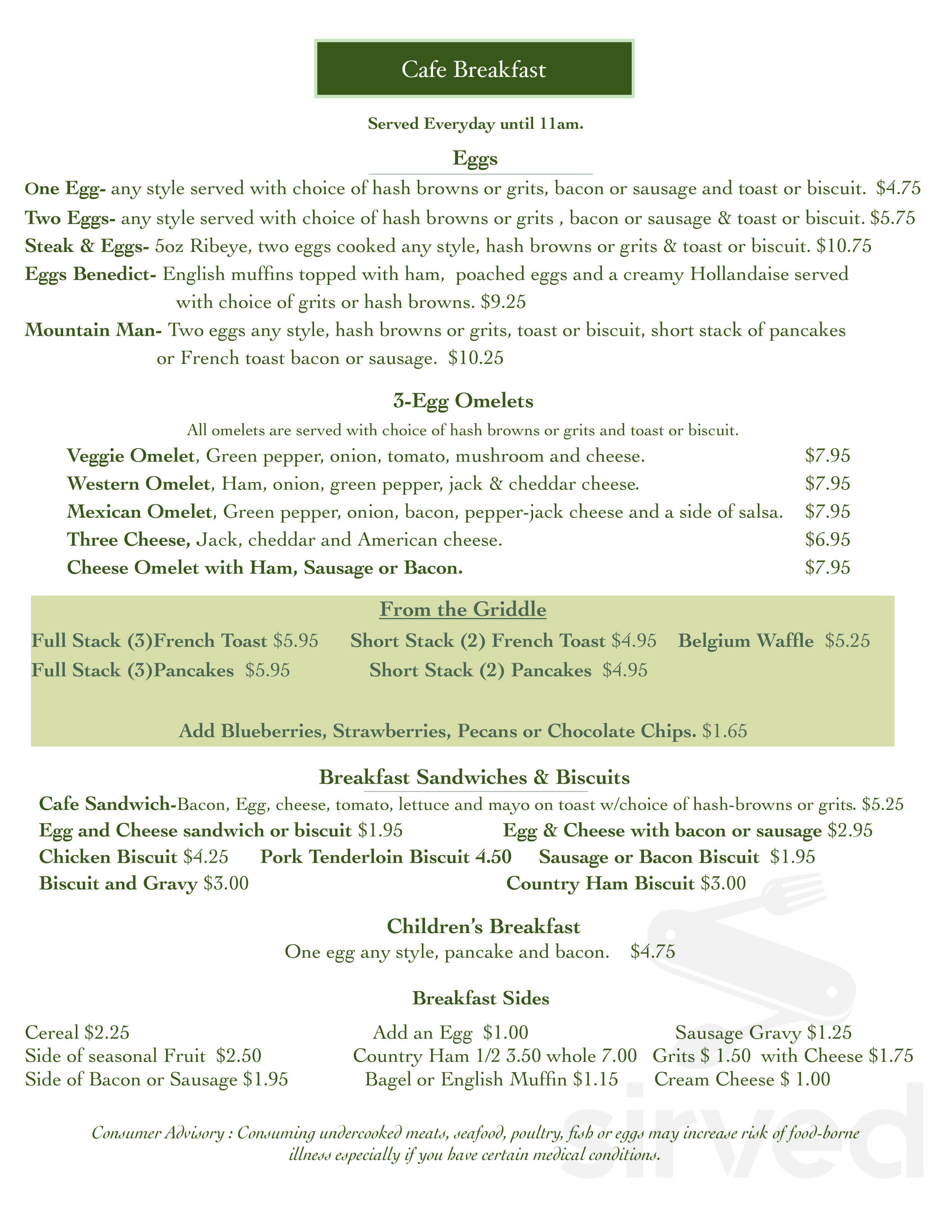 Banner Elk Cafe & Tavern menus in Banner Elk, North Carolina, United States