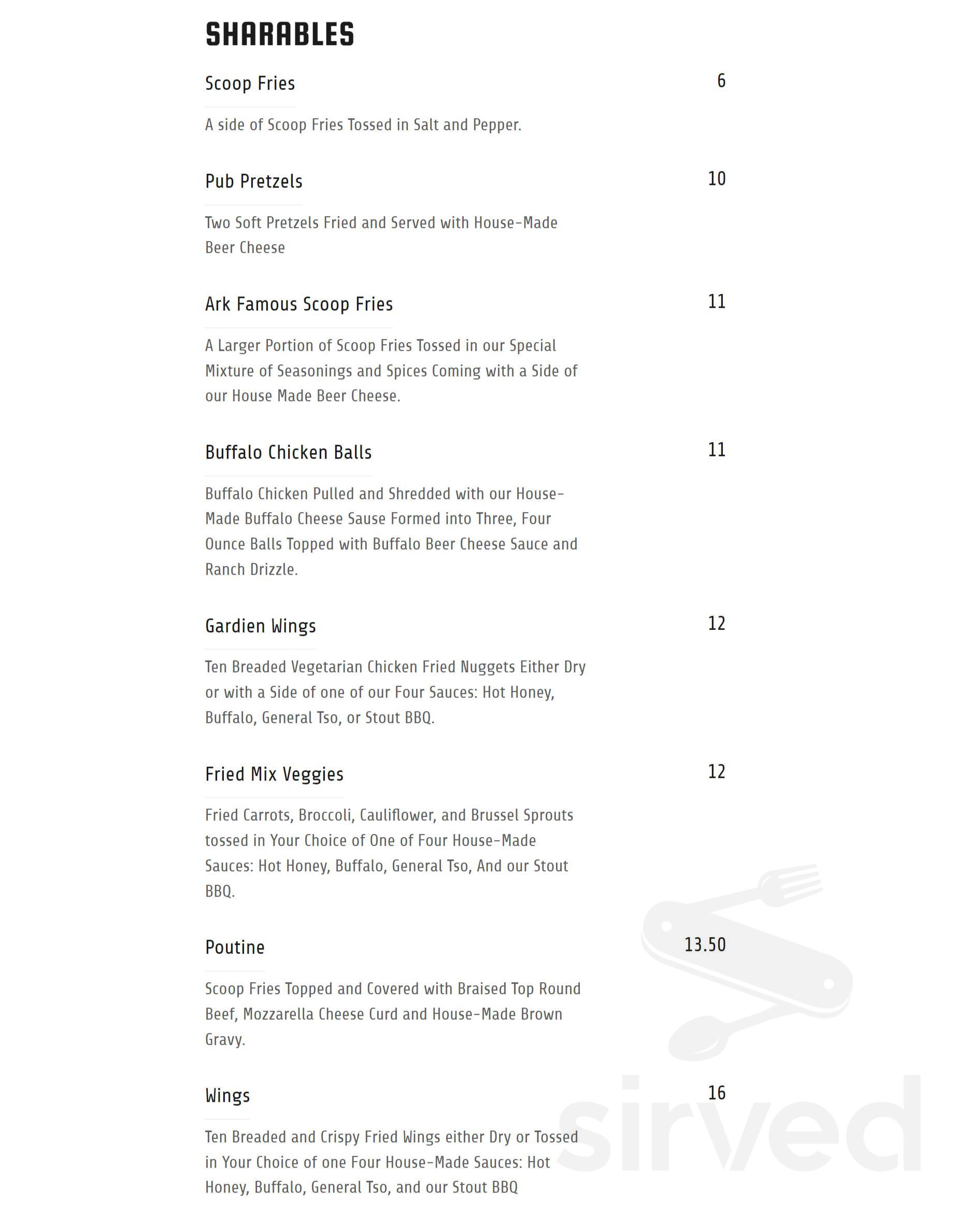 Ark Brewery, Restaurant & Pub menus in Lumberton, New Jersey, United States
