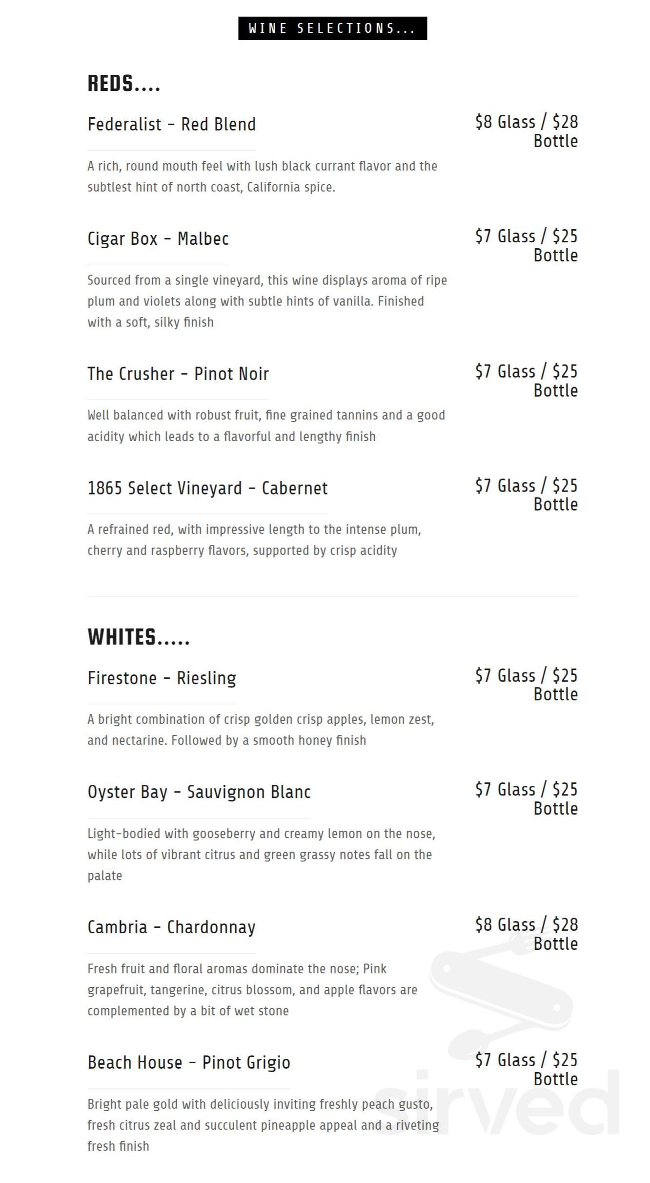 Ark Brewery, Restaurant & Pub menus in Lumberton, New Jersey, United States