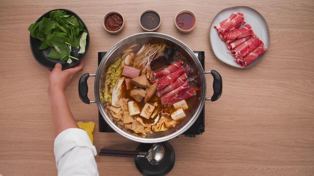 Boiling Point menu in San Gabriel, California, USA
