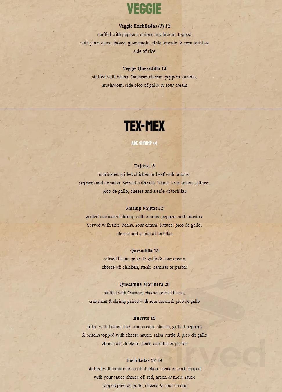 Raices Latin Kitchen menu in Millsboro, Delaware, USA