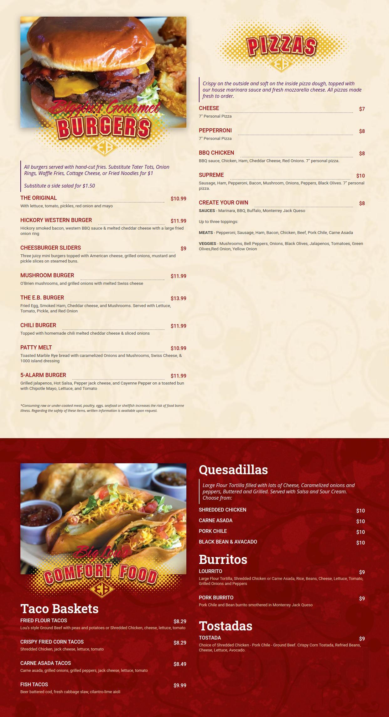 Emerson Biggins menus in Wichita, Kansas, United States