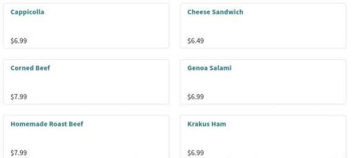 Menu for Spring Forest Deli and Catering in Willow Springs, IL | Sirved