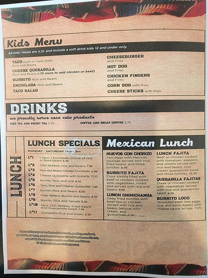 El rey papi's Savannah mo menus in Savannah, Missouri, United States