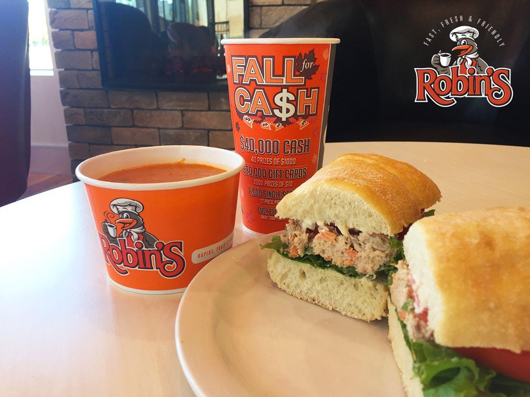 Robin's Donuts menu in Old Perlican, Newfoundland and Labrador, Canada