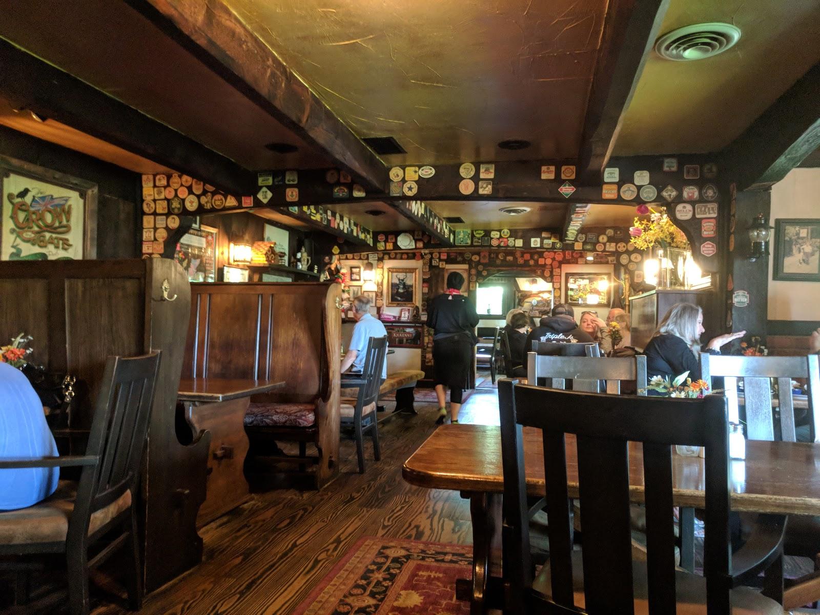 Crow & Gate Pub menu in Nanaimo, British Columbia, Canada