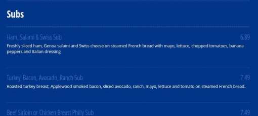 Menu for Thomas Donut & Snack Shop in Panama City Beach, FL | Sirved