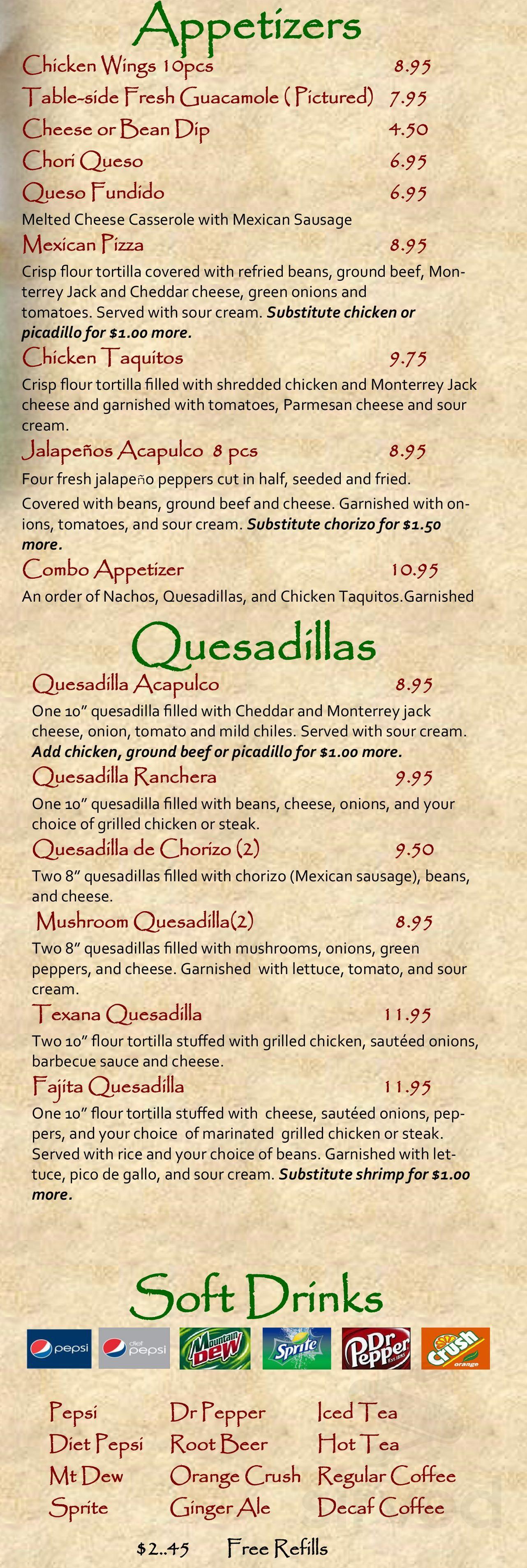 Tres Potrillos menus in Tallmadge, Ohio, United States