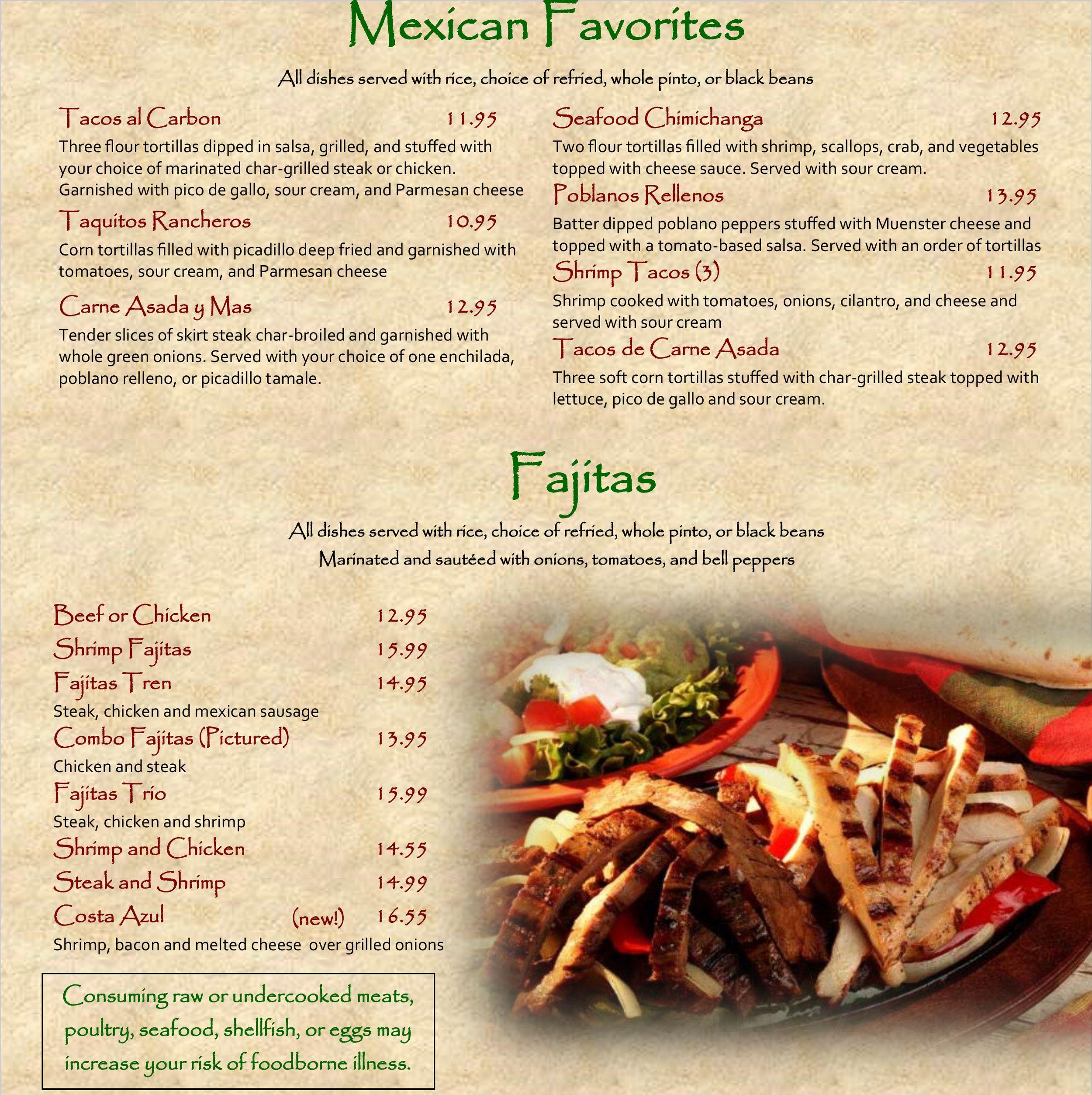 Tres Potrillos menus in Tallmadge, Ohio, United States