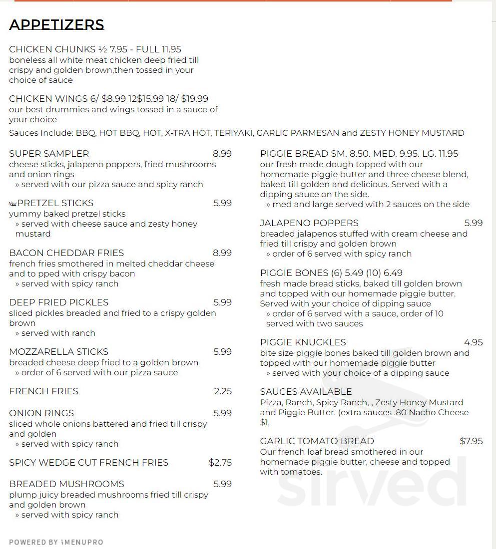 Menu - Deshler OH's Tiff's on Main | Sirved